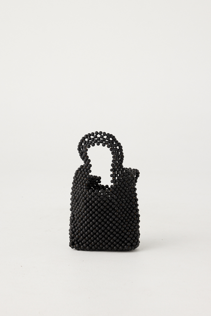 Small Beaded Bucket Bag - Black – Zulu & Zephyr