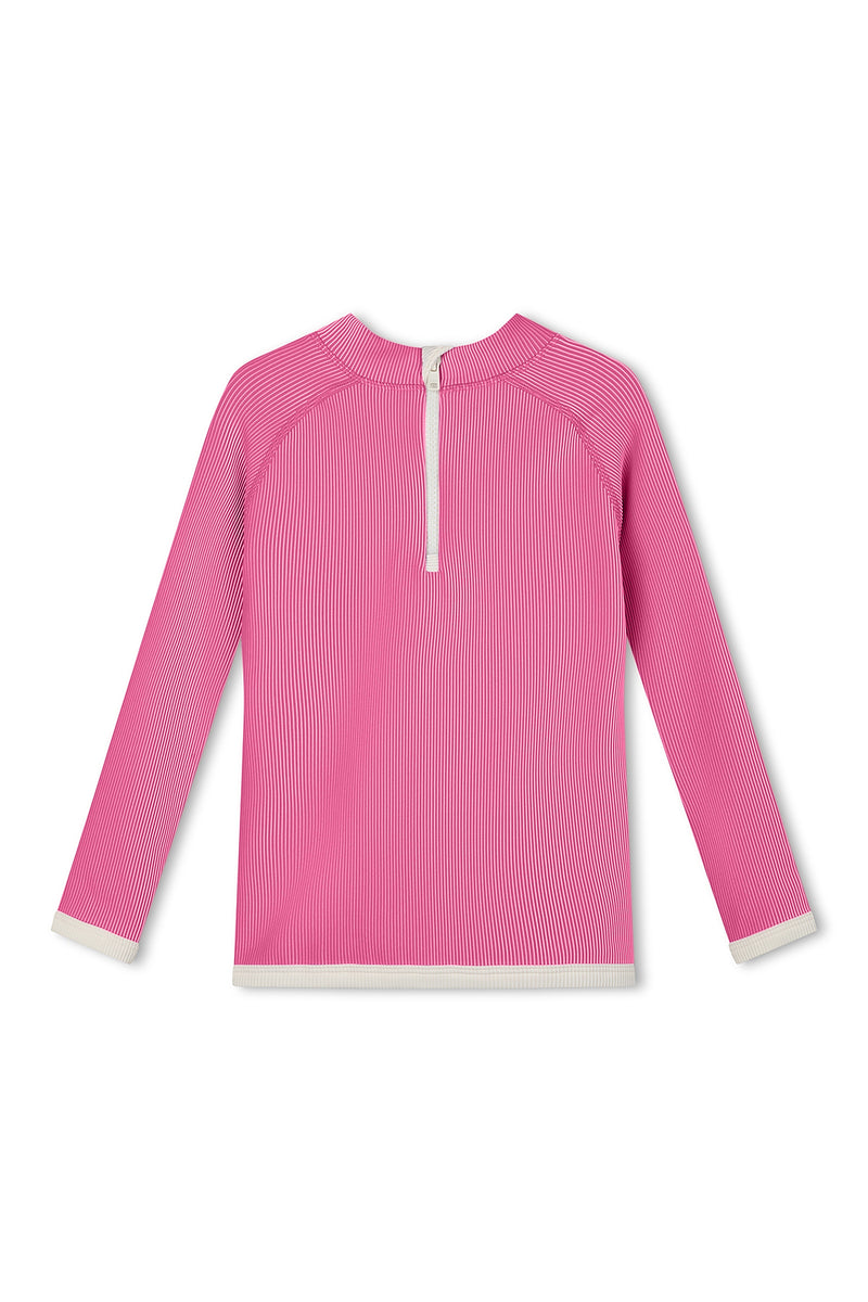 Mini Stripe Rib Rashie - Shell Pink – Zulu & Zephyr