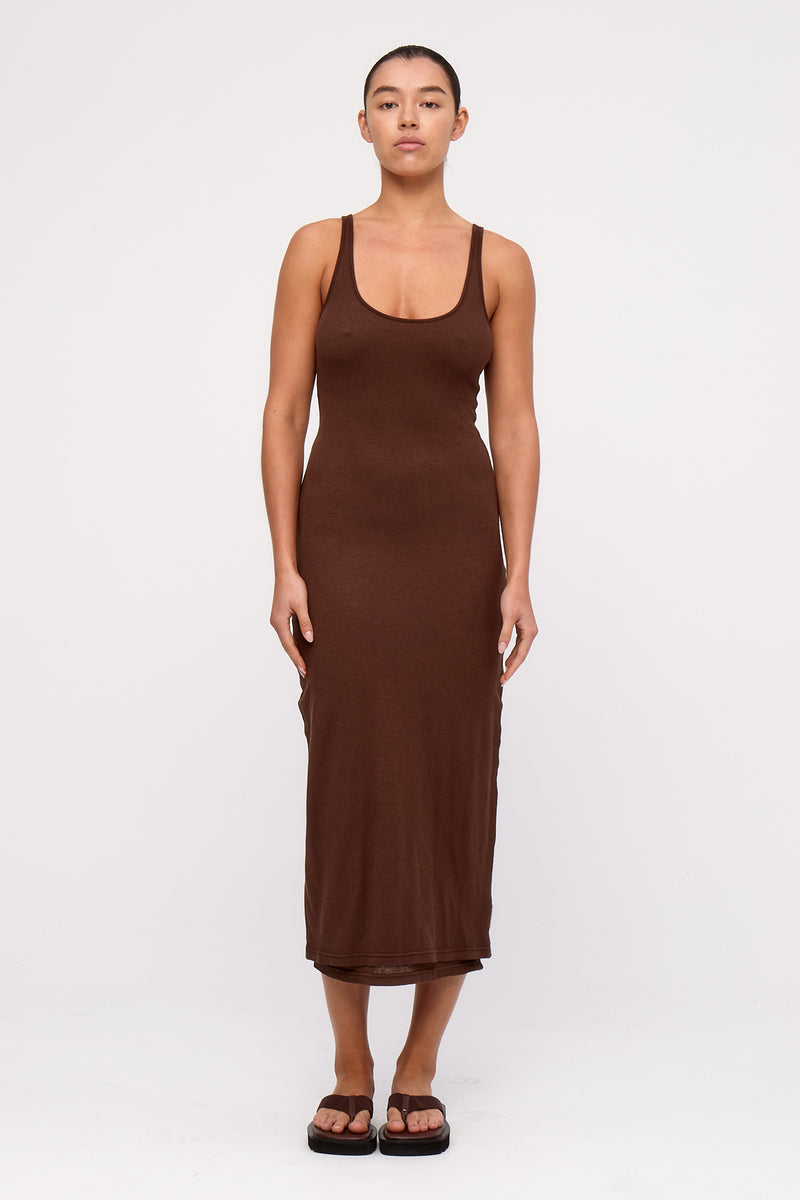 Rib Hemp Jersey Dress - Chocolate – Zulu & Zephyr