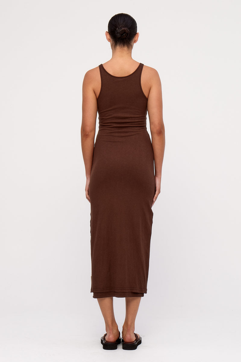 Rib Hemp Jersey Dress - Chocolate – Zulu & Zephyr