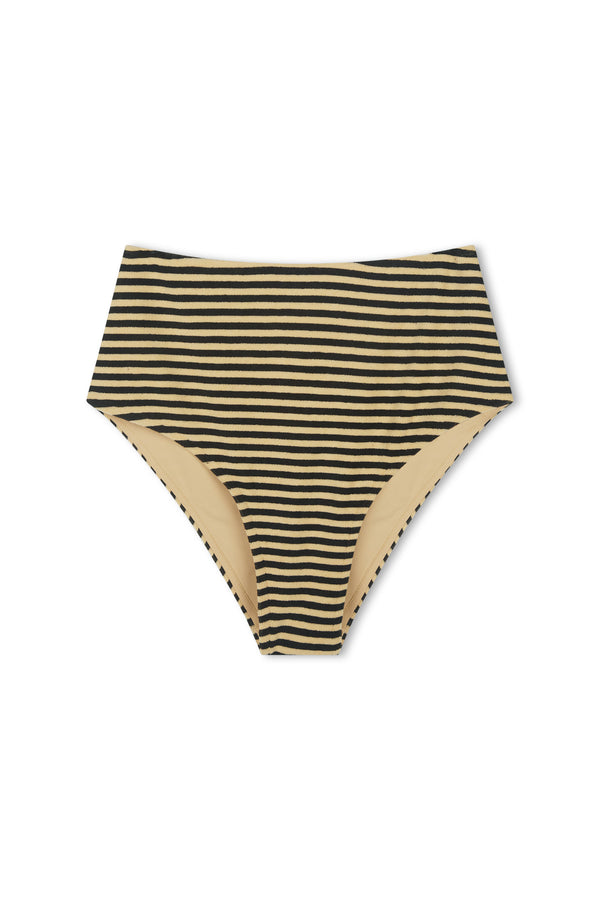 Towelling Full Brief - Black Stripe – Zulu & Zephyr