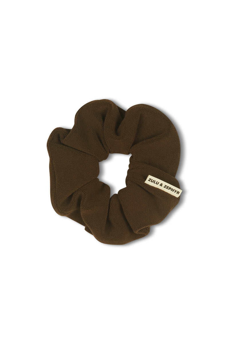 Textured Scrunchie - Chocolate – Zulu & Zephyr